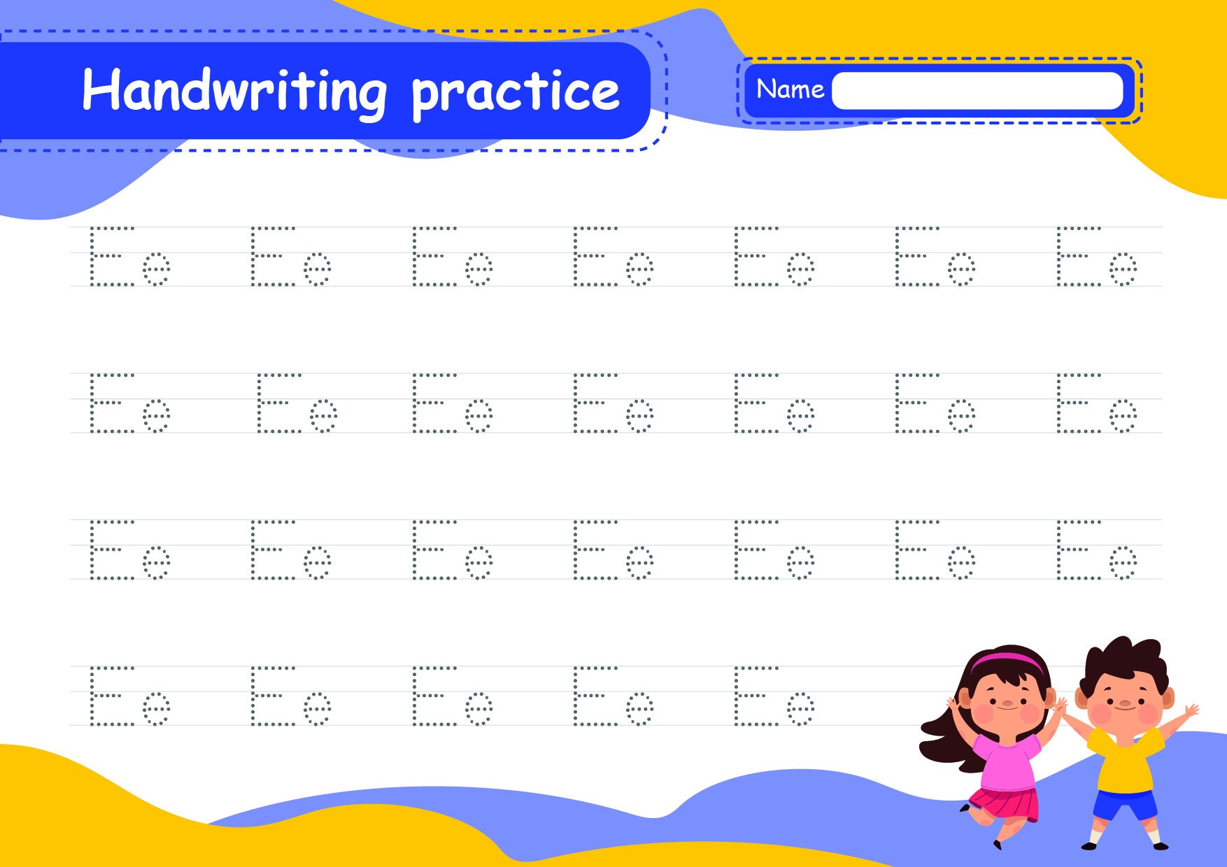 Handwriting Practice Alphabet A-Z - Etsy