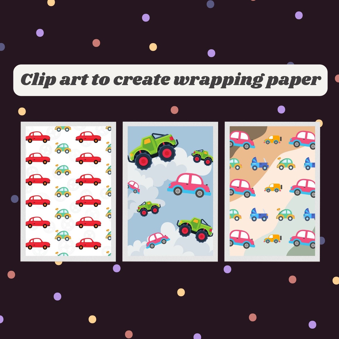 Cars Transport Clip Art, Digital Printable Clipart, Birthday Png - Etsy