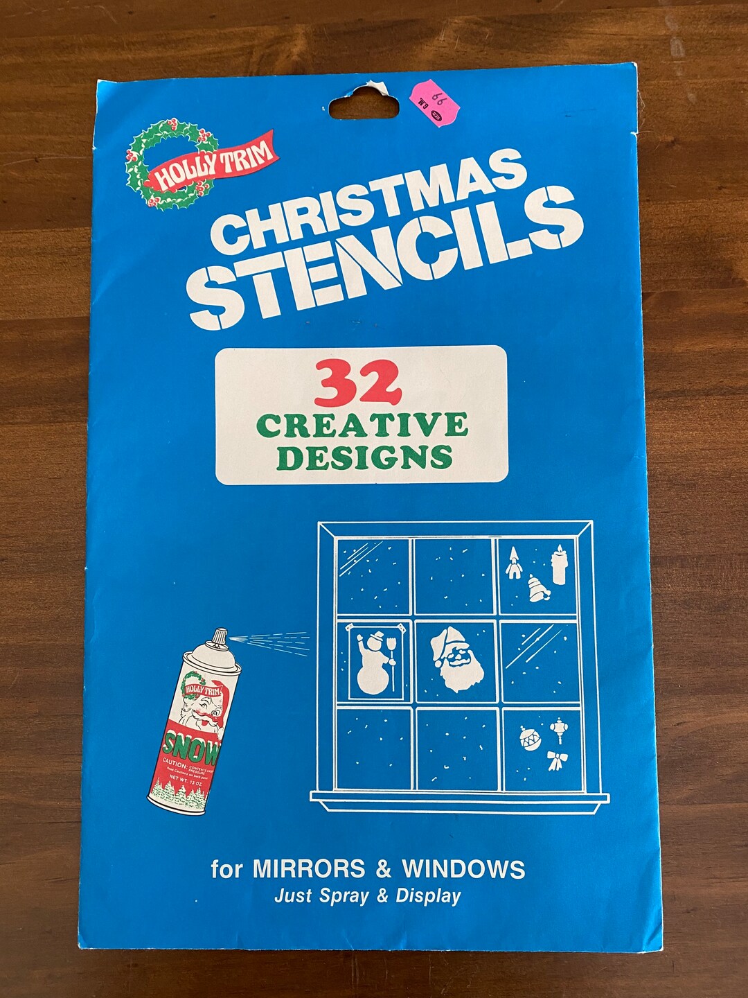 Vintage Holly Trim Christmas Stencils for Mirrors & Windows - Etsy