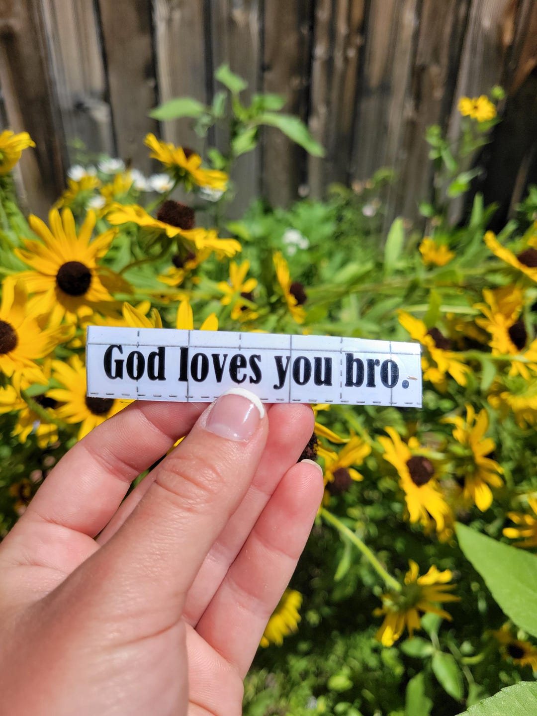 Christian Sticker, God Loves You Bro, Vinyl Sticker - Etsy