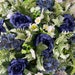 Blue Cemetery Flowers, Grave Flower Arrangement, Vase Insert, Grave ...