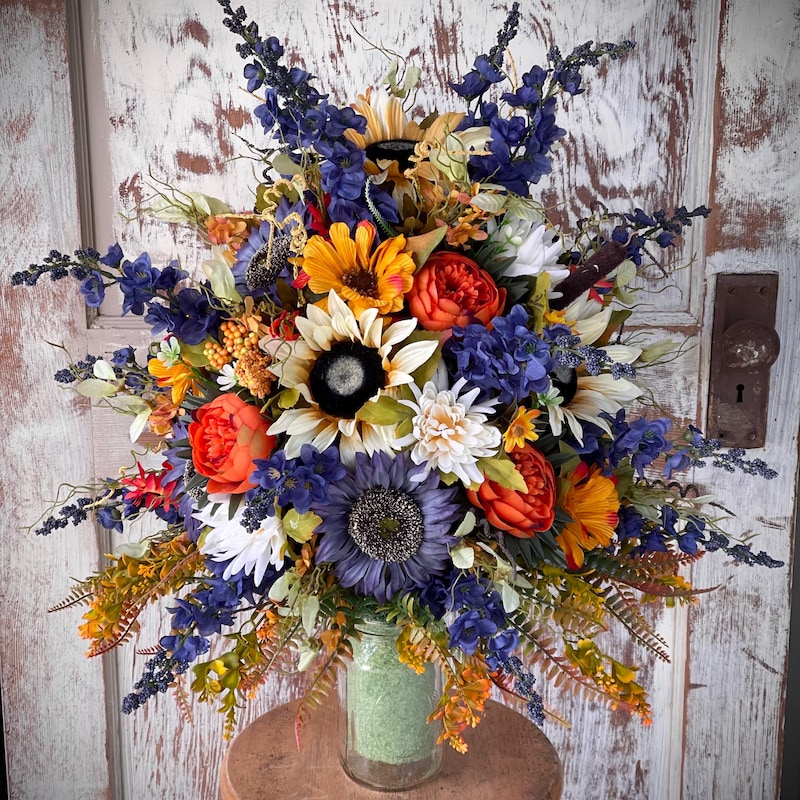 Fall Grave Flowers - Etsy