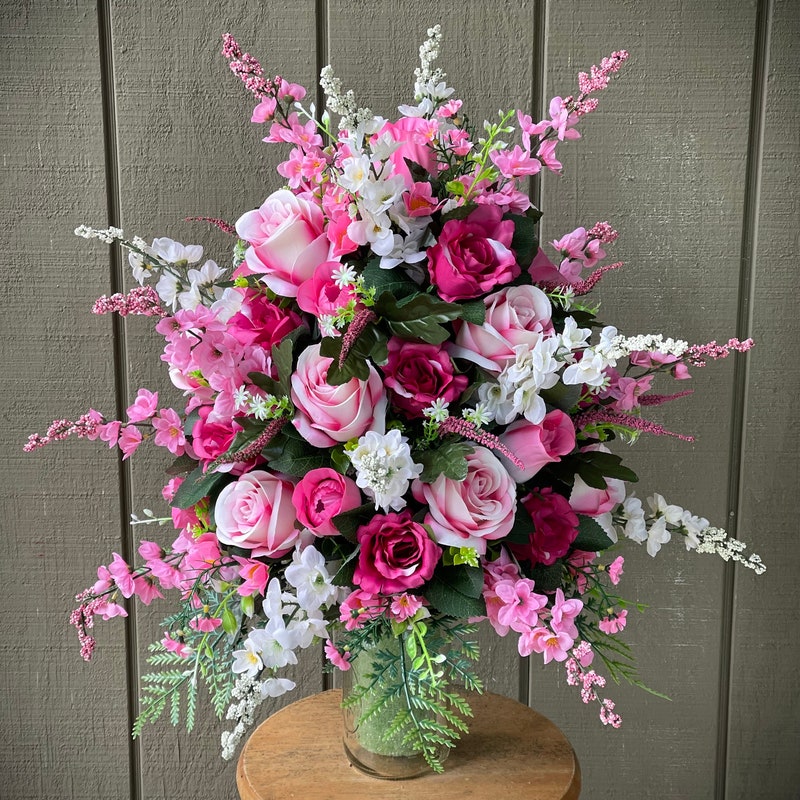 Spring Cemetery Flowers Arrangement - Etsy