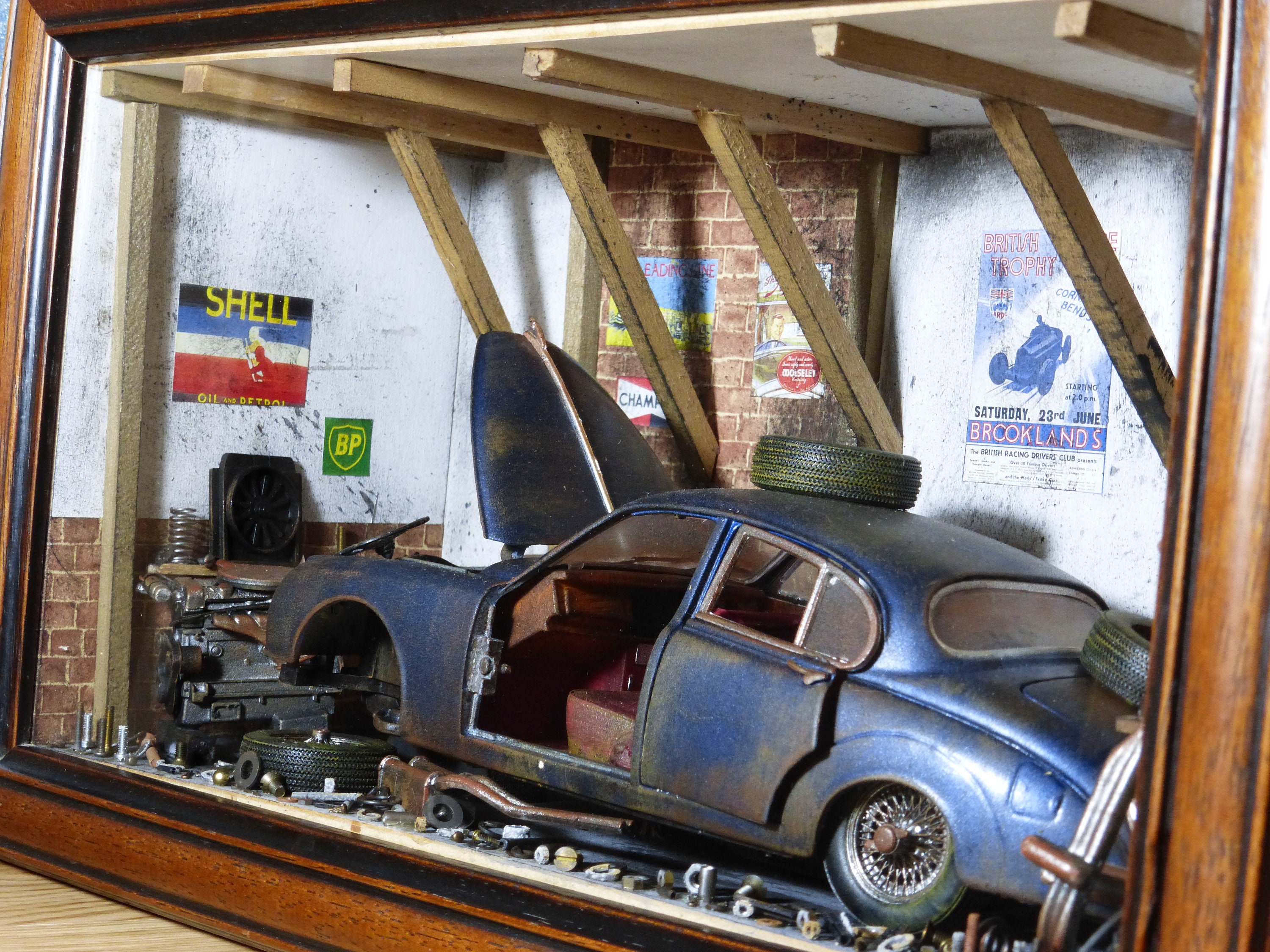 Jaguar MKII Model Diorama by Classic Car Art of London - Etsy