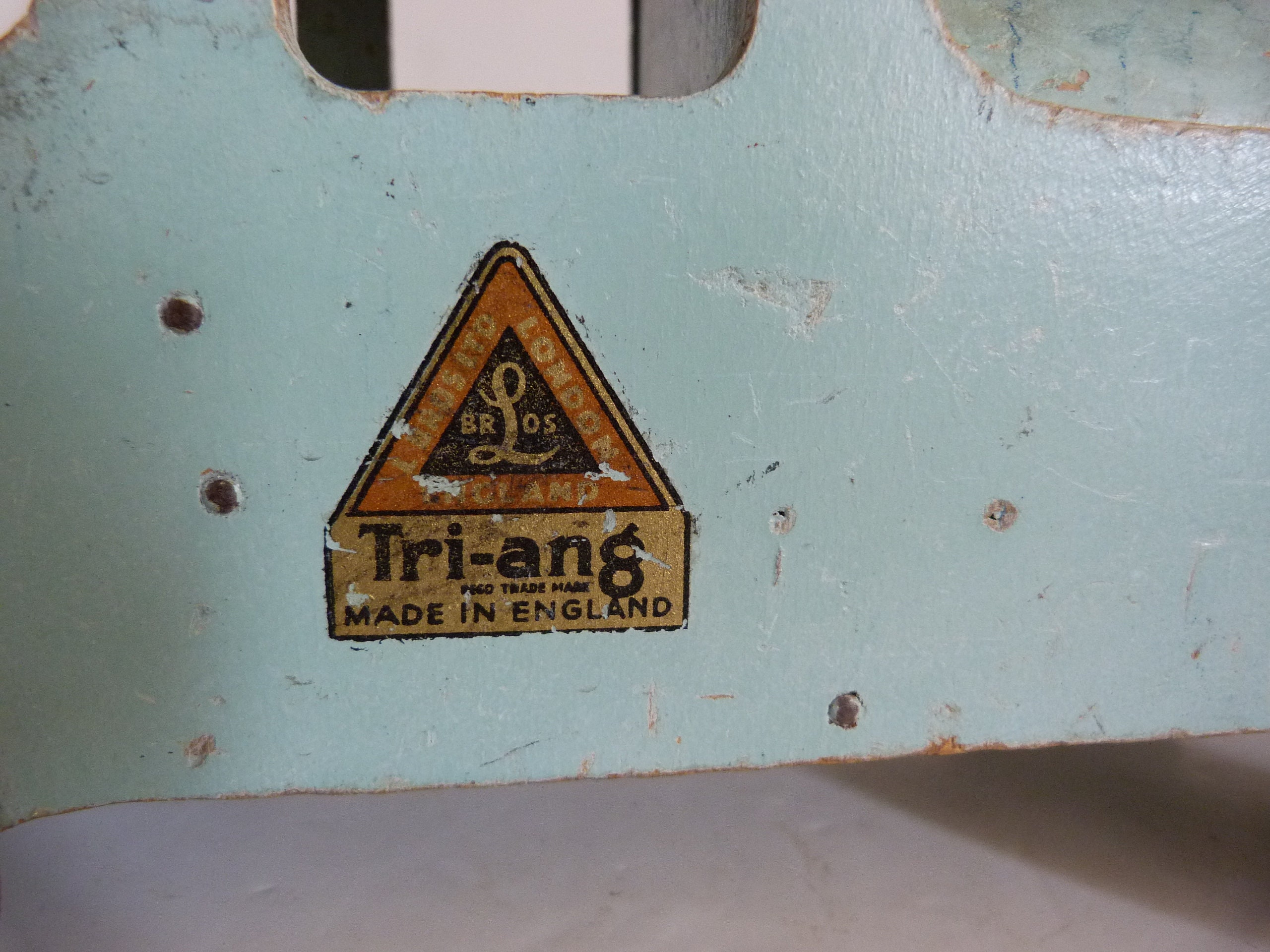 Vintage Triang Wooden Train With Blocks, Rare Collectable Decorative ...