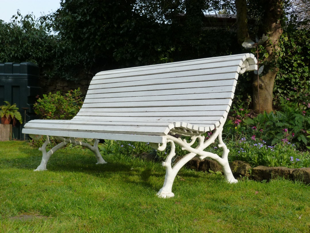 Victorian Garden Bench, Stunning Late 19th Century Coalbrookdale Style ...