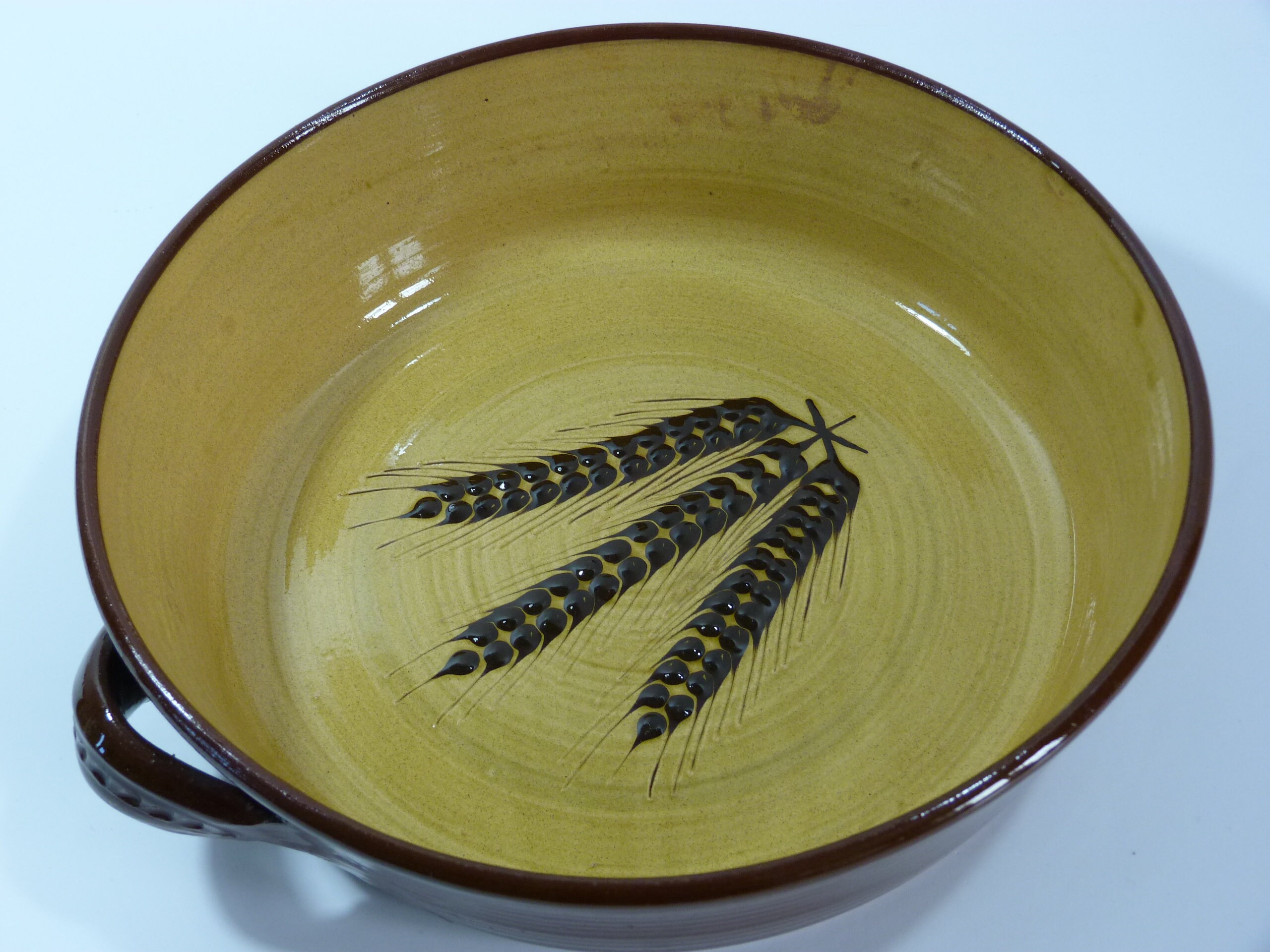 Layham Pottery, John Brownhill, 10 Serving Dish, Wheat Ear Motif, 1974 ...
