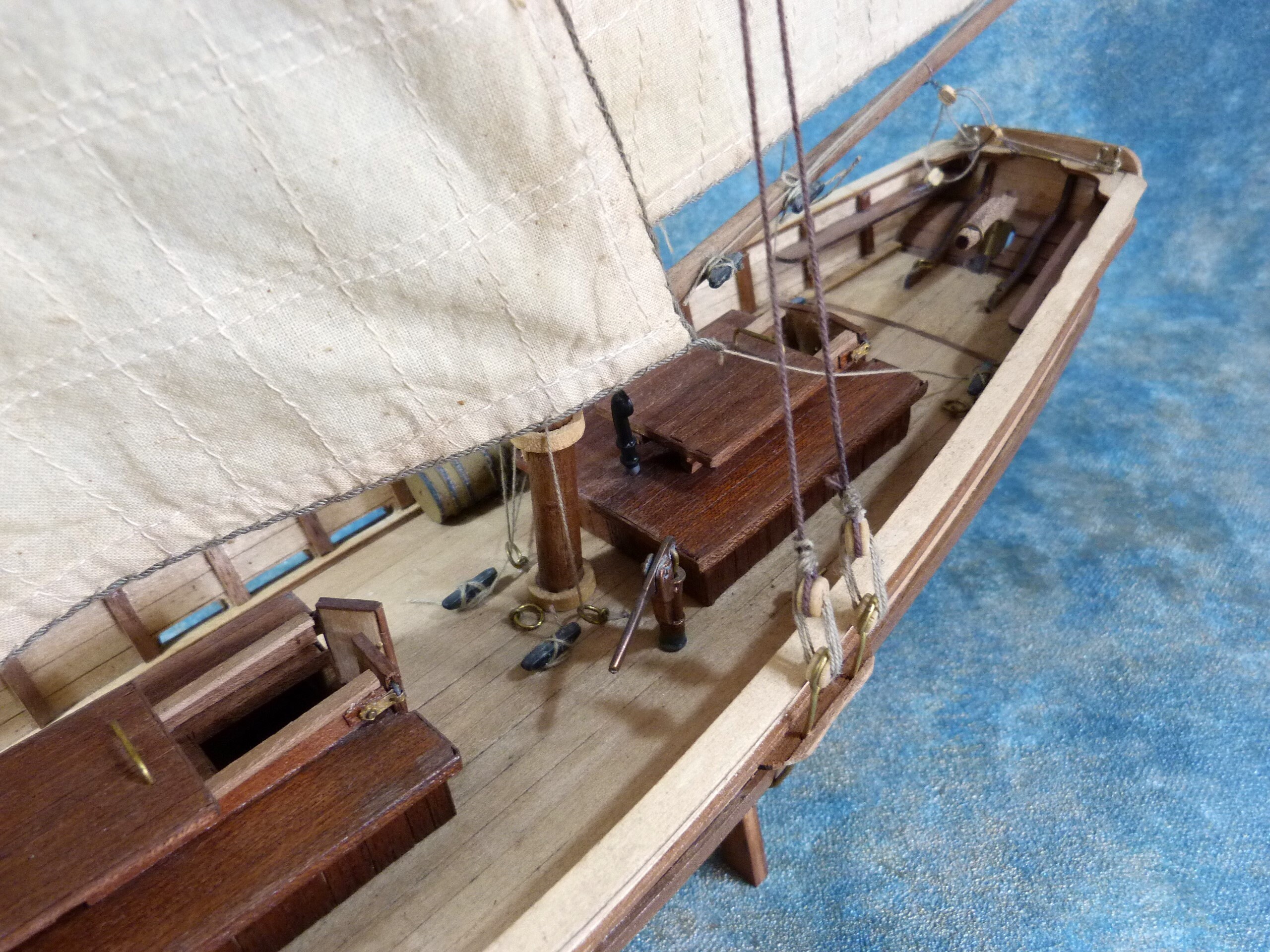 Hand Built Wooden Model Sailing Ship 1805 Virginia Pilot - Etsy UK