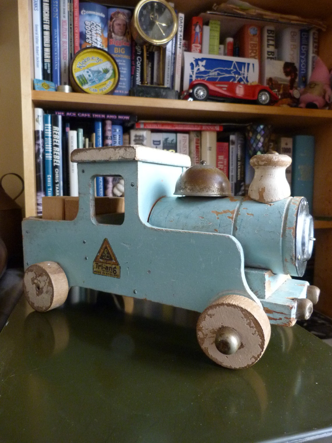 Vintage Triang Wooden Train With Blocks, Rare Collectable Decorative ...