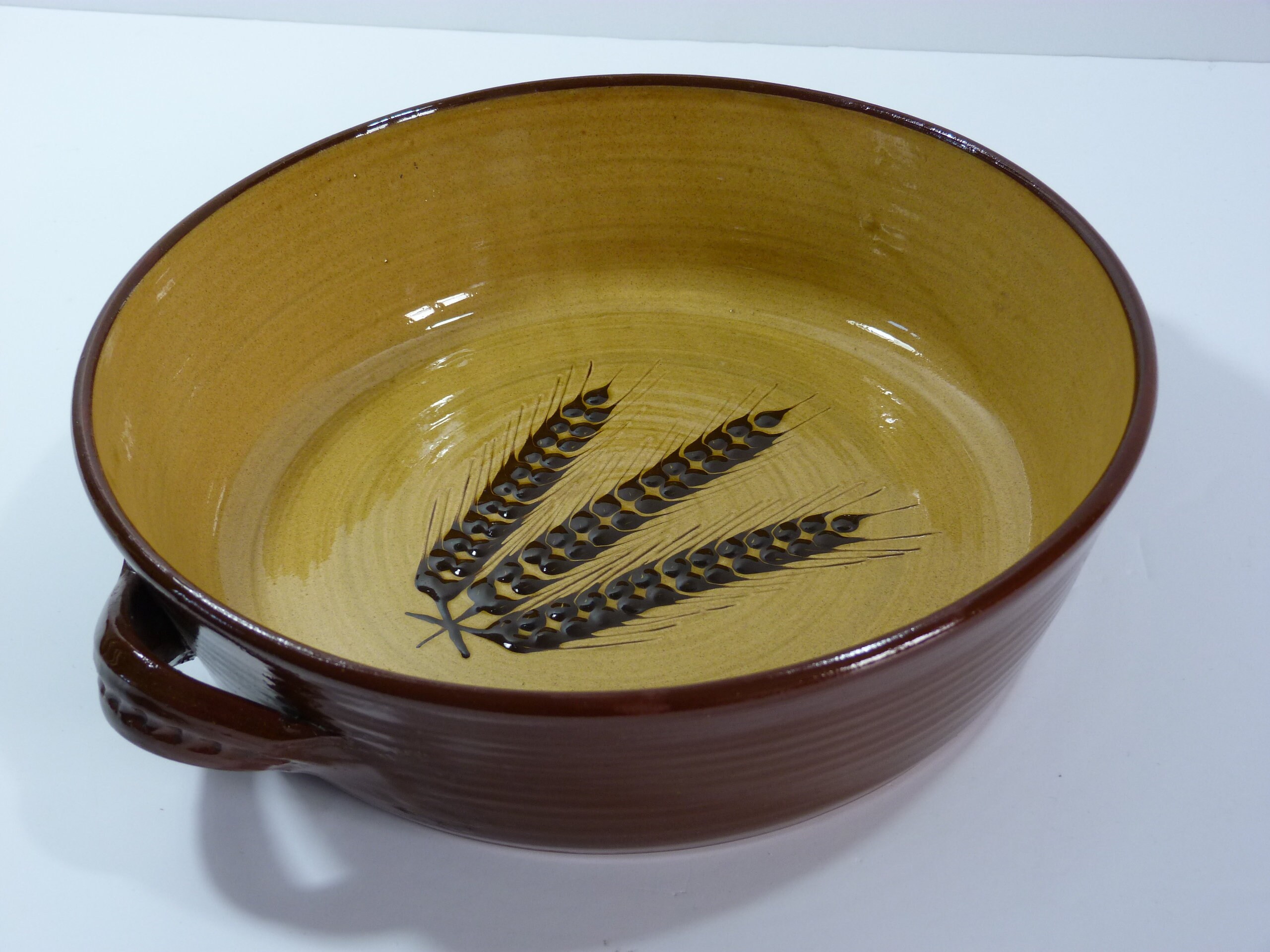 Layham Pottery, John Brownhill, 10 Serving Dish, Wheat Ear Motif, 1974 ...