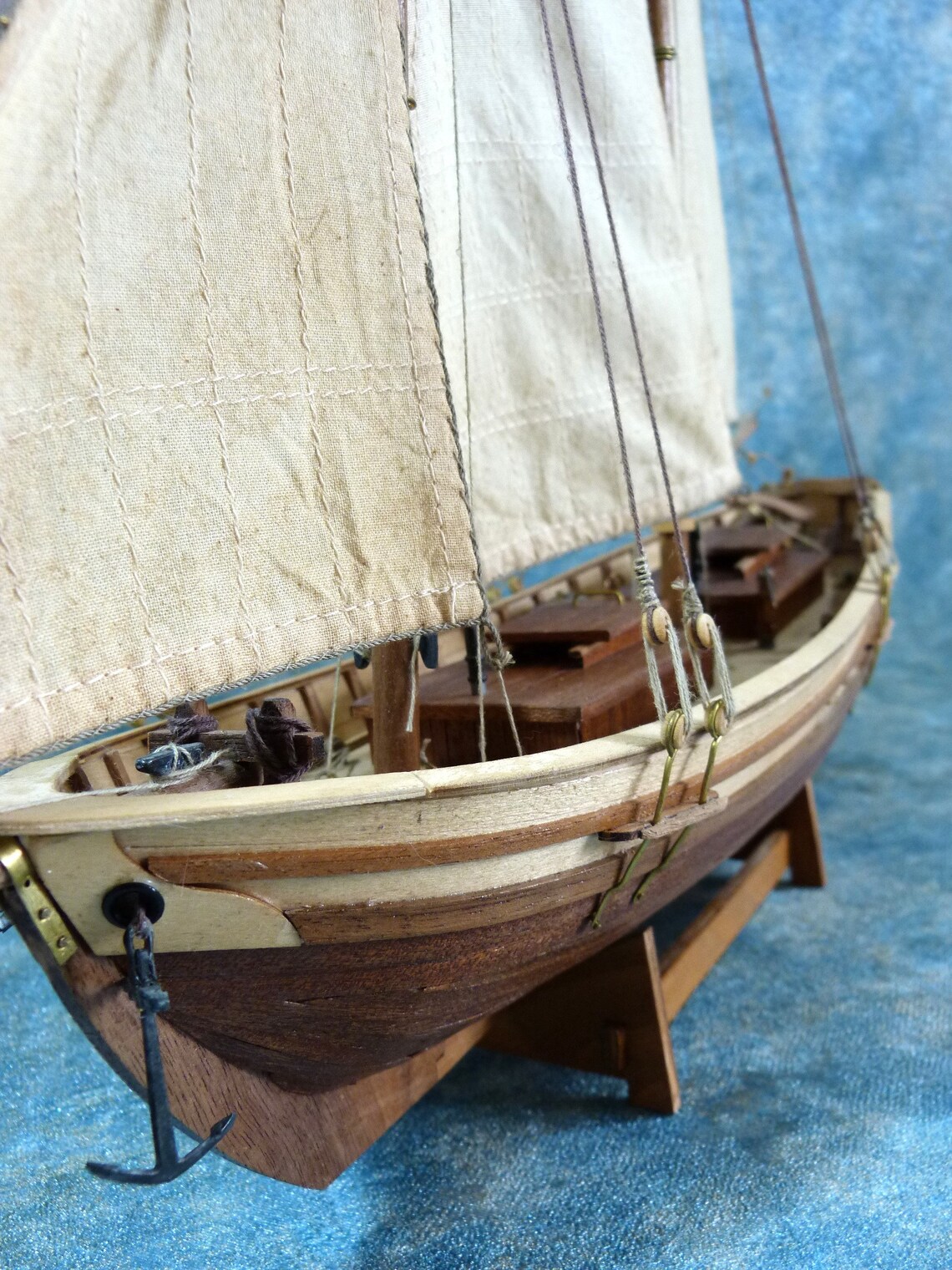 Hand Built Wooden Model Sailing Ship 1805 Virginia Pilot - Etsy UK