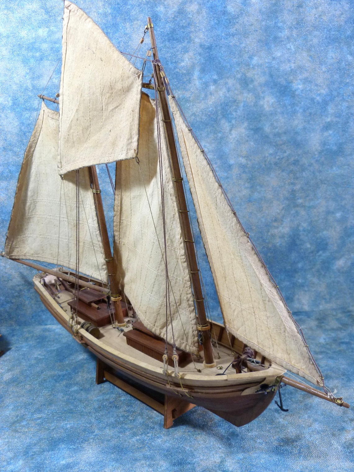 Hand Built Wooden Model Sailing Ship 1805 Virginia Pilot - Etsy UK