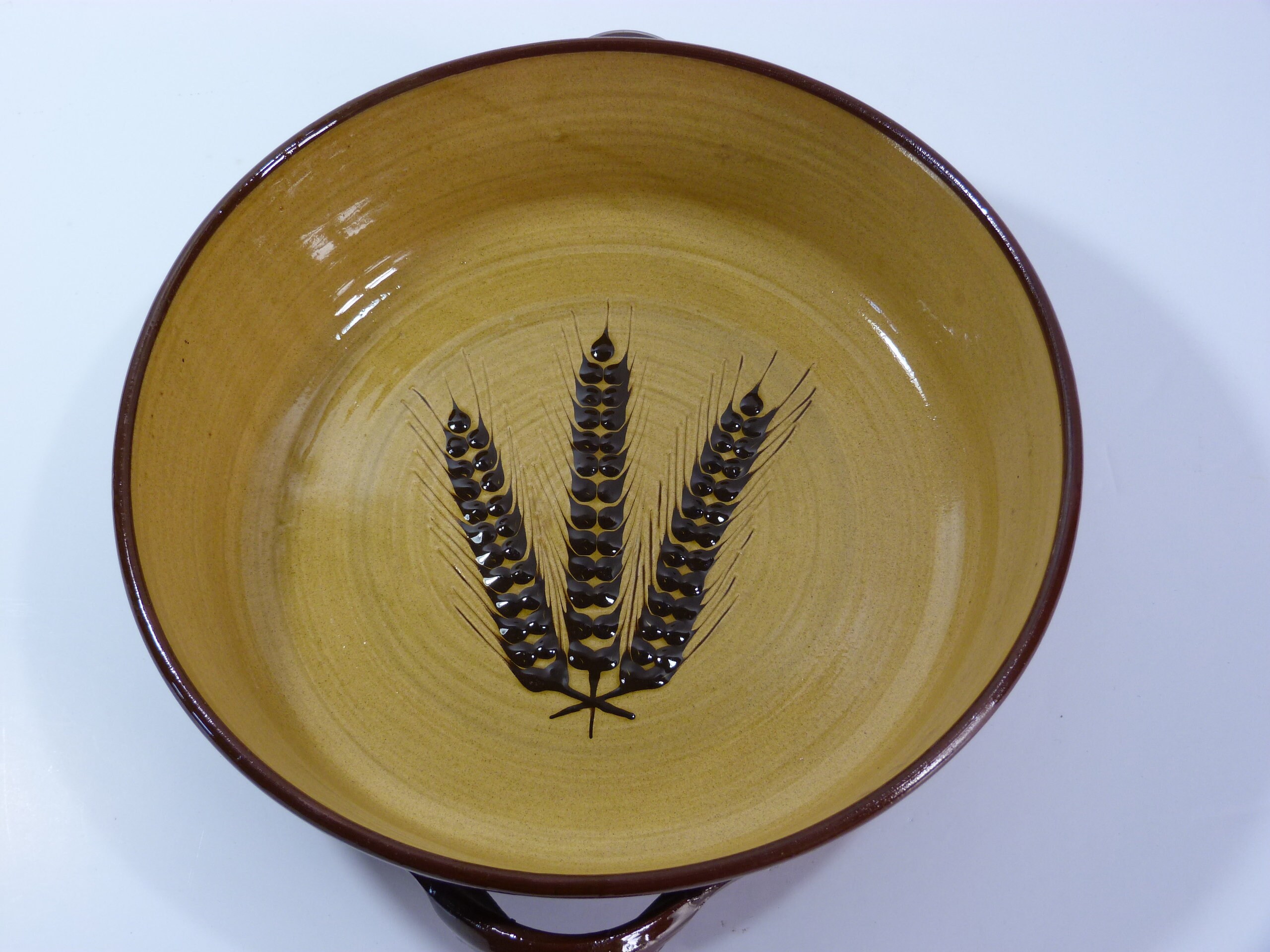 Layham Pottery, John Brownhill, 10 Serving Dish, Wheat Ear Motif, 1974 ...
