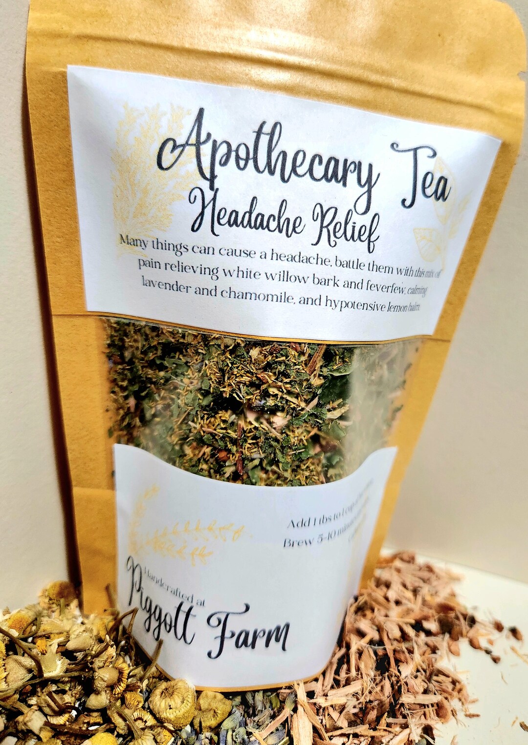 Headache Relief, Apothecary Tea, Herbal Tea For, Migraines, Pounding ...