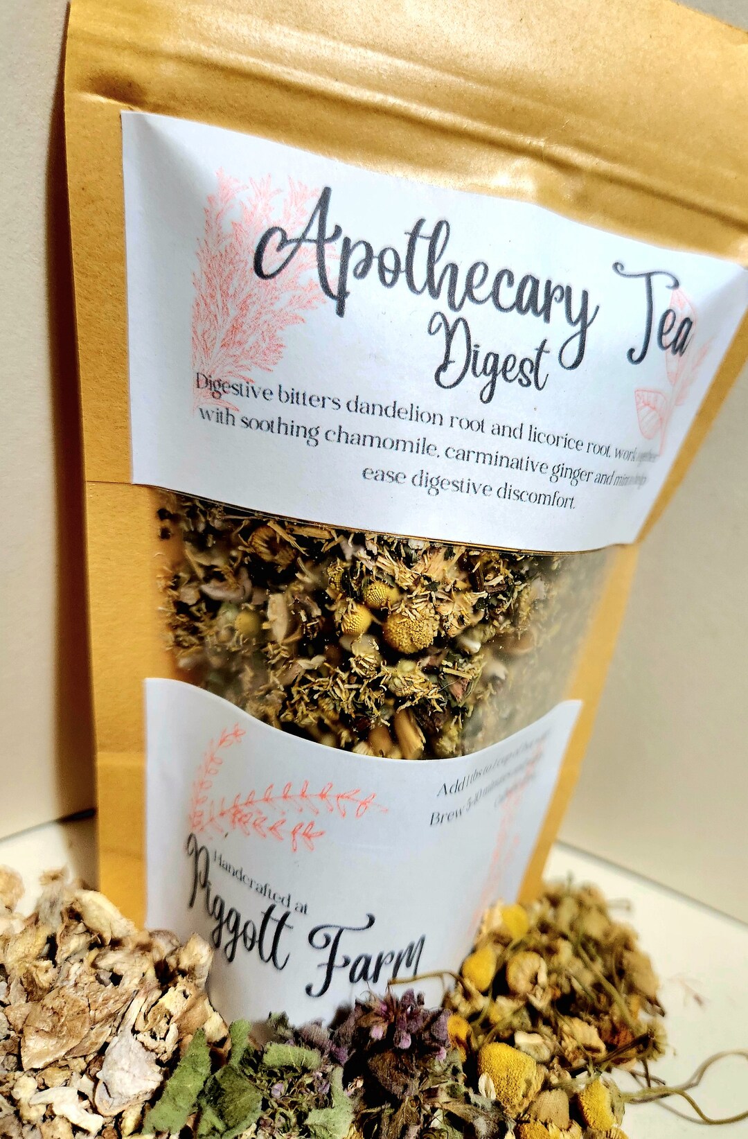 Digest, Apothecary Tea, Herbal Tea For, Upset Stomach, Bloating - Etsy