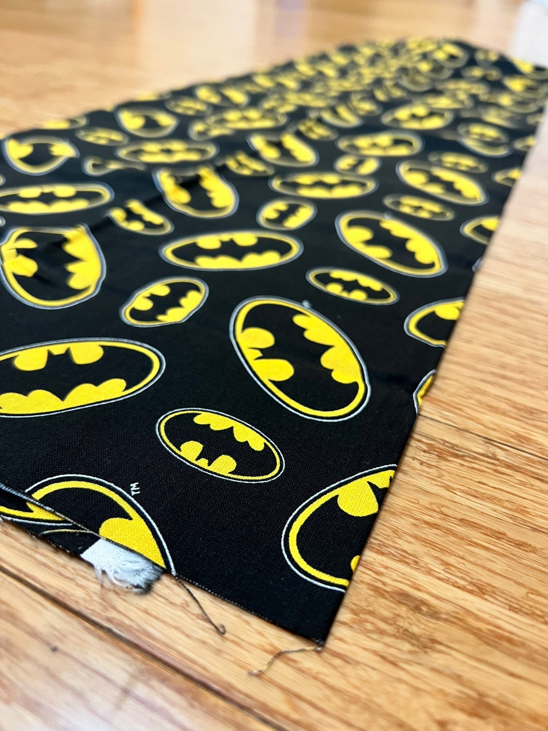 Batman Logo 100% Cotton Fabric DC Comics Superhero - Etsy