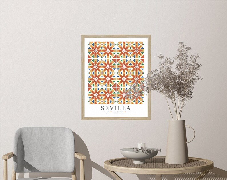 SEVILLA Spain Travel Poster | Sevilla Wall Art | Spain Travel Digital ...