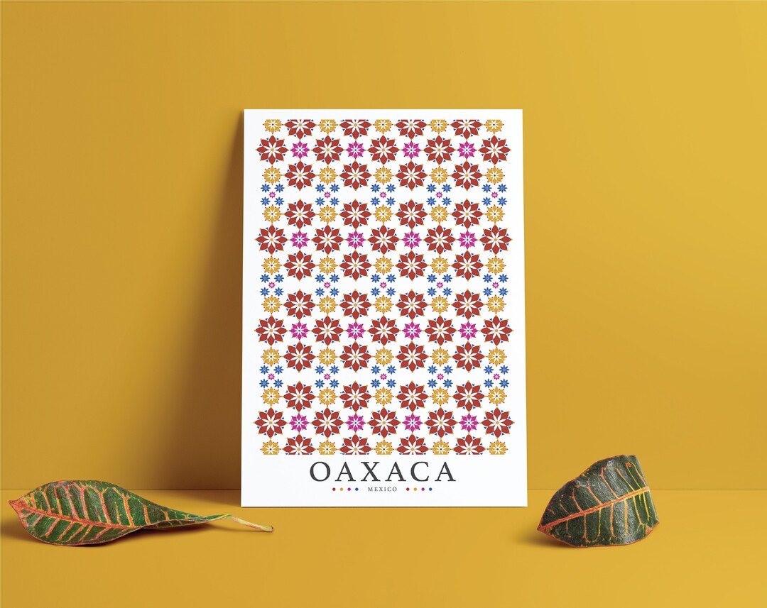 OAXACA Mexico Travel Poster | Mexico Wall Art | Digital Poster Download ...