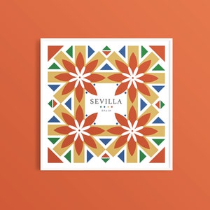 SEVILLA Spain Travel Poster | Sevilla Wall Art | Spain Travel Digital ...