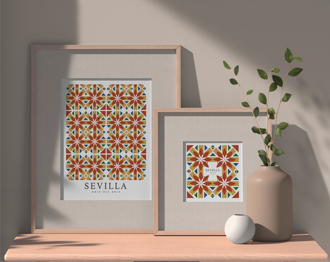 SEVILLA Spain Travel Poster | Sevilla Wall Art | Spain Travel Digital ...