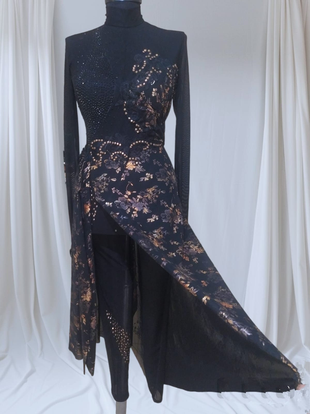 TANGO DRESS. Embroidered Special Fabric Argentine Tango Dress With ...
