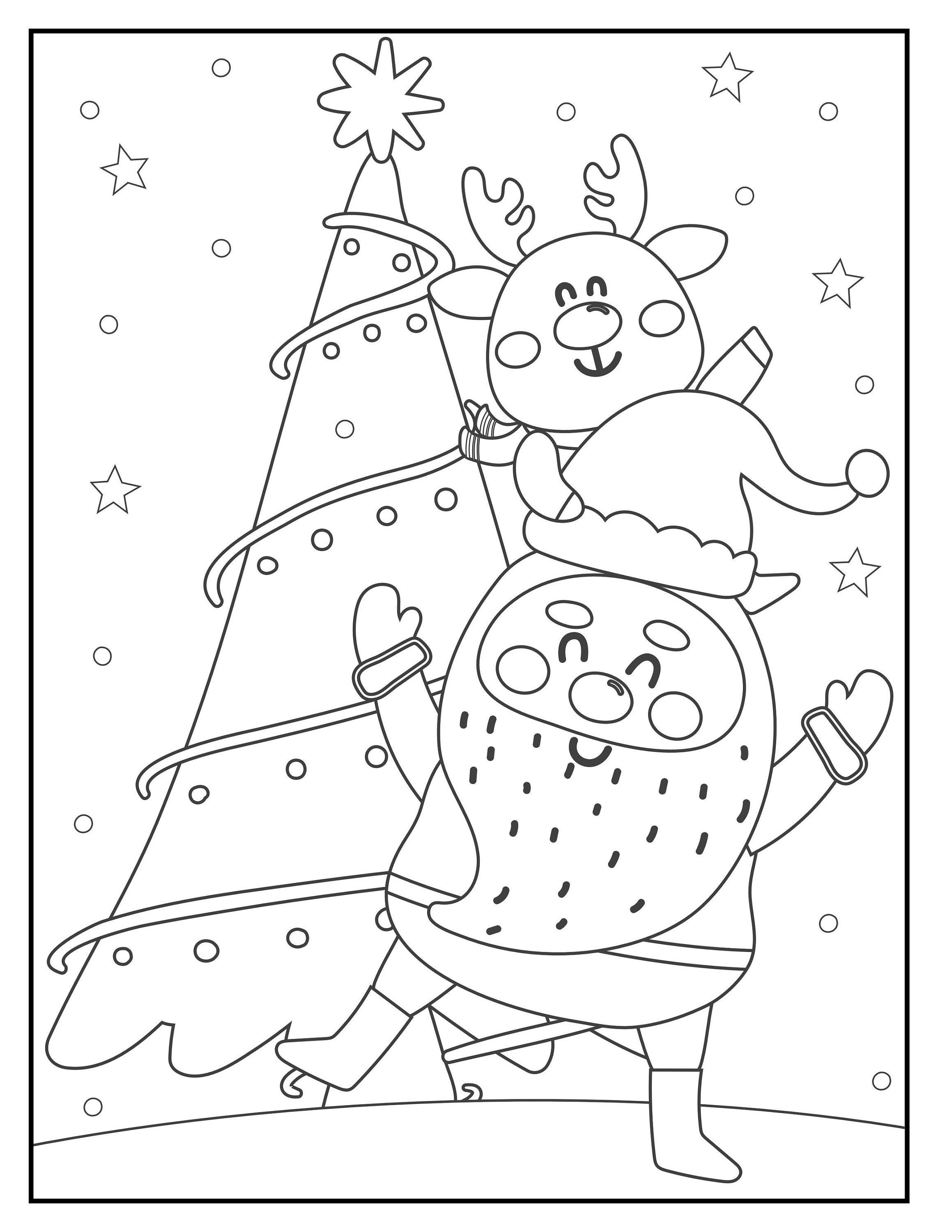 Children's Christmas Printable Colouring Pages. Over 20 Pages of FUN ...