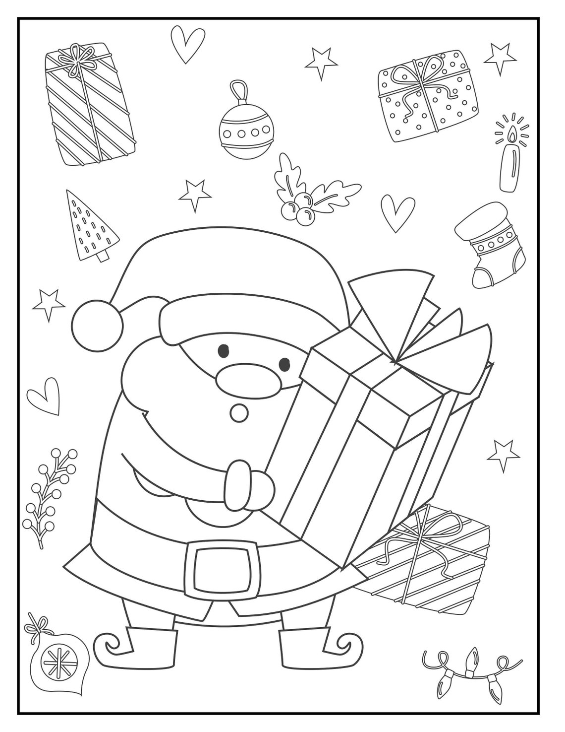 Children's Christmas Printable Colouring Pages. Over 20 Pages of FUN ...