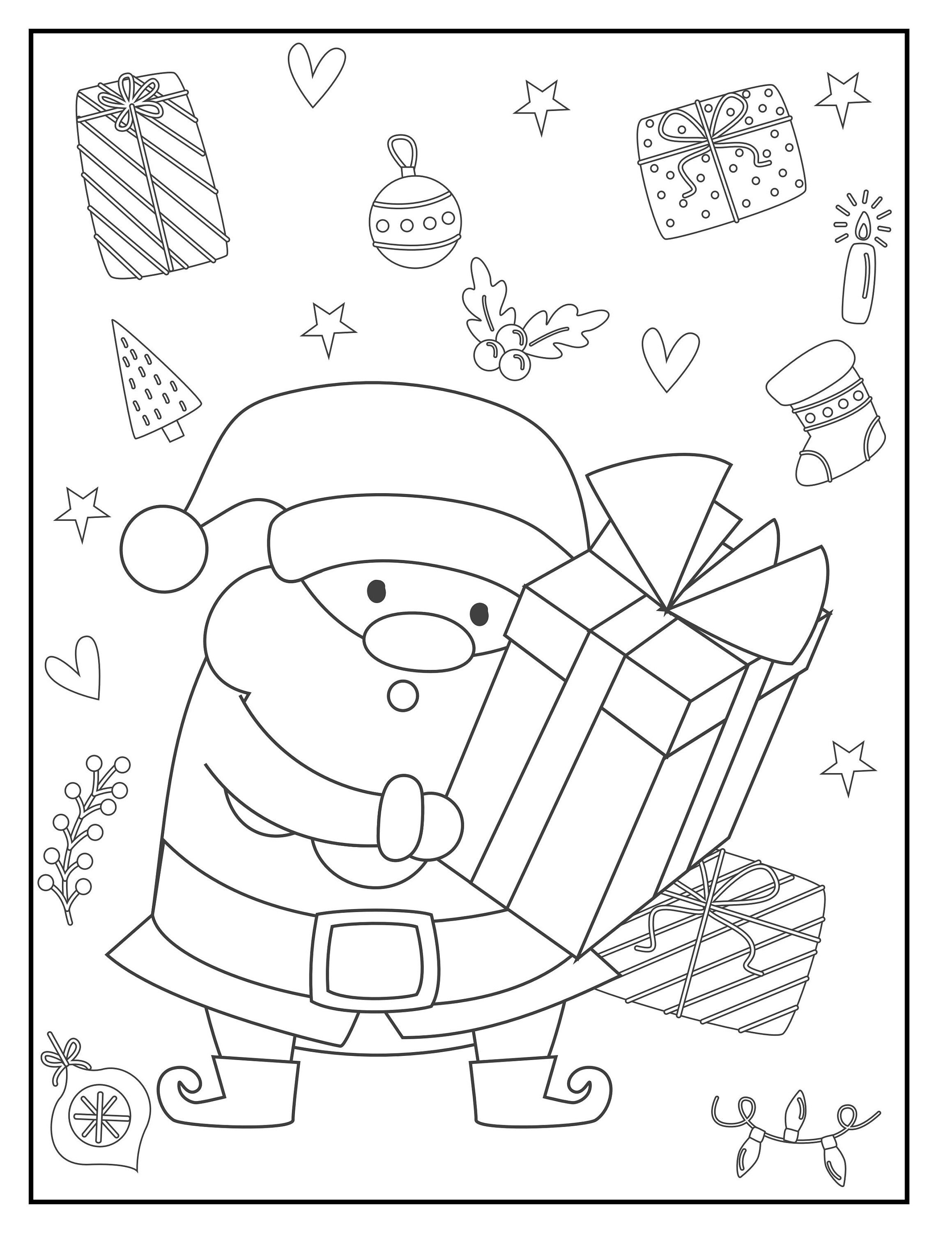 Children's Christmas Printable Colouring Pages. Over 20 Pages of FUN ...