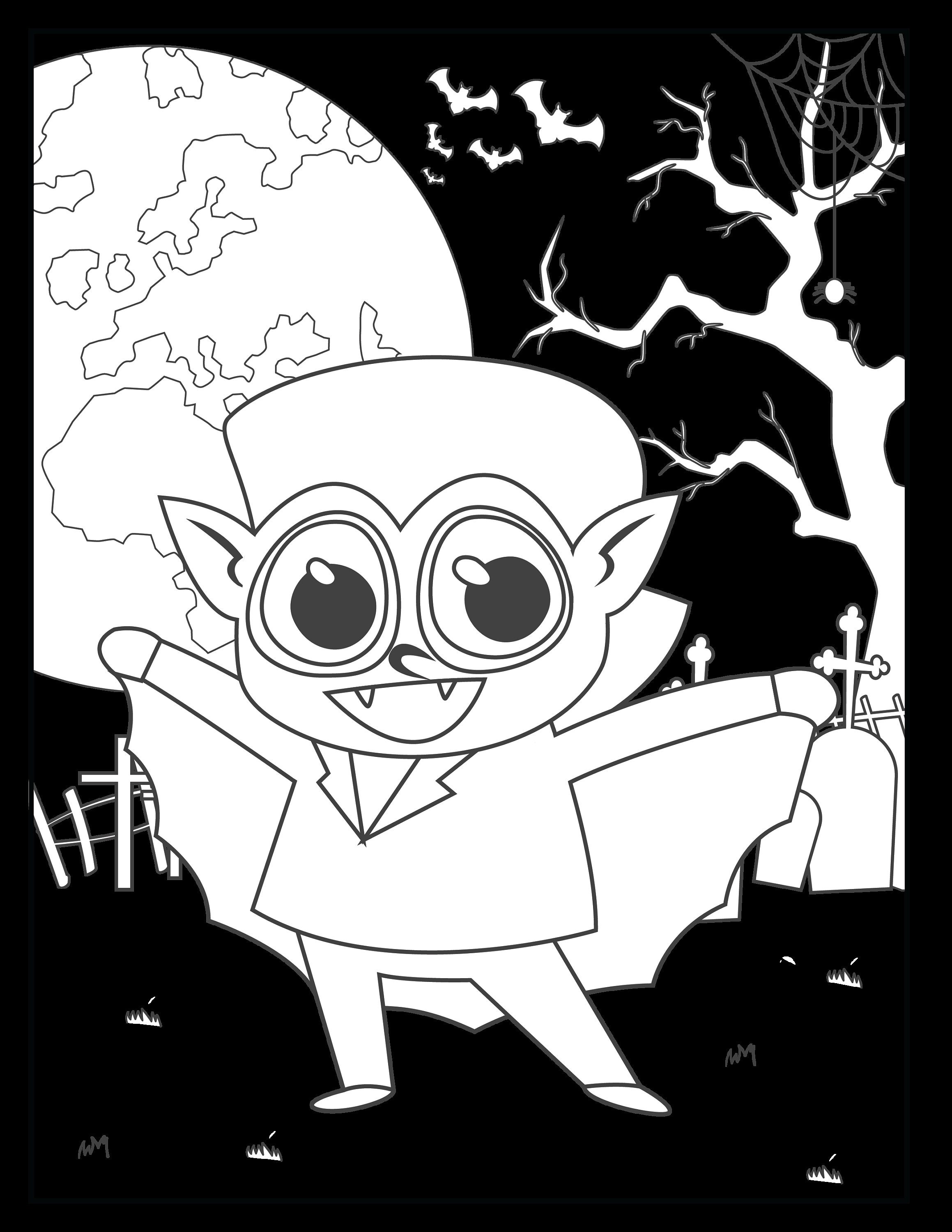 Spooky Halloween Children's Colouring Book. Over 30 Different Pages of ...