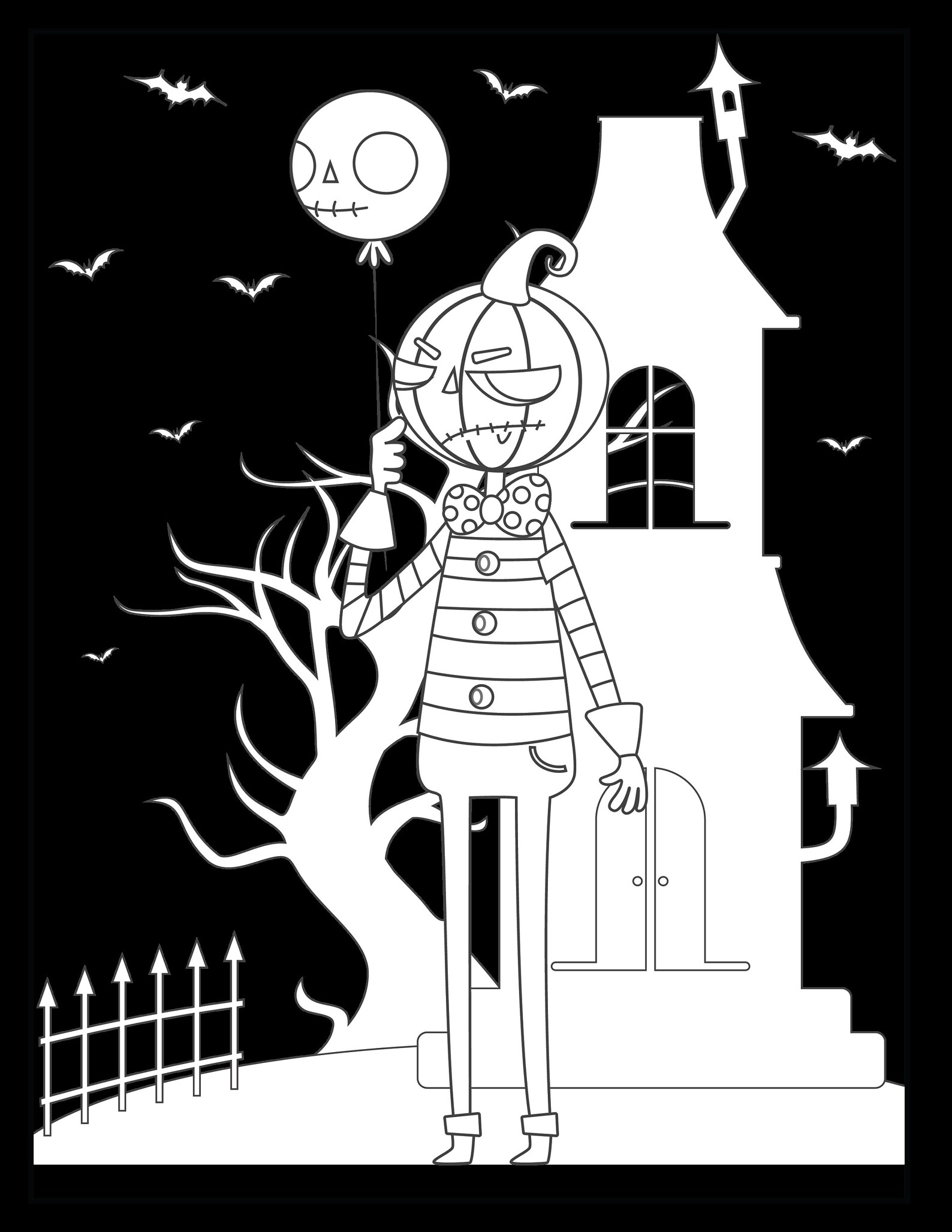 Spooky Halloween Children's Colouring Book. Over 30 Different Pages of ...