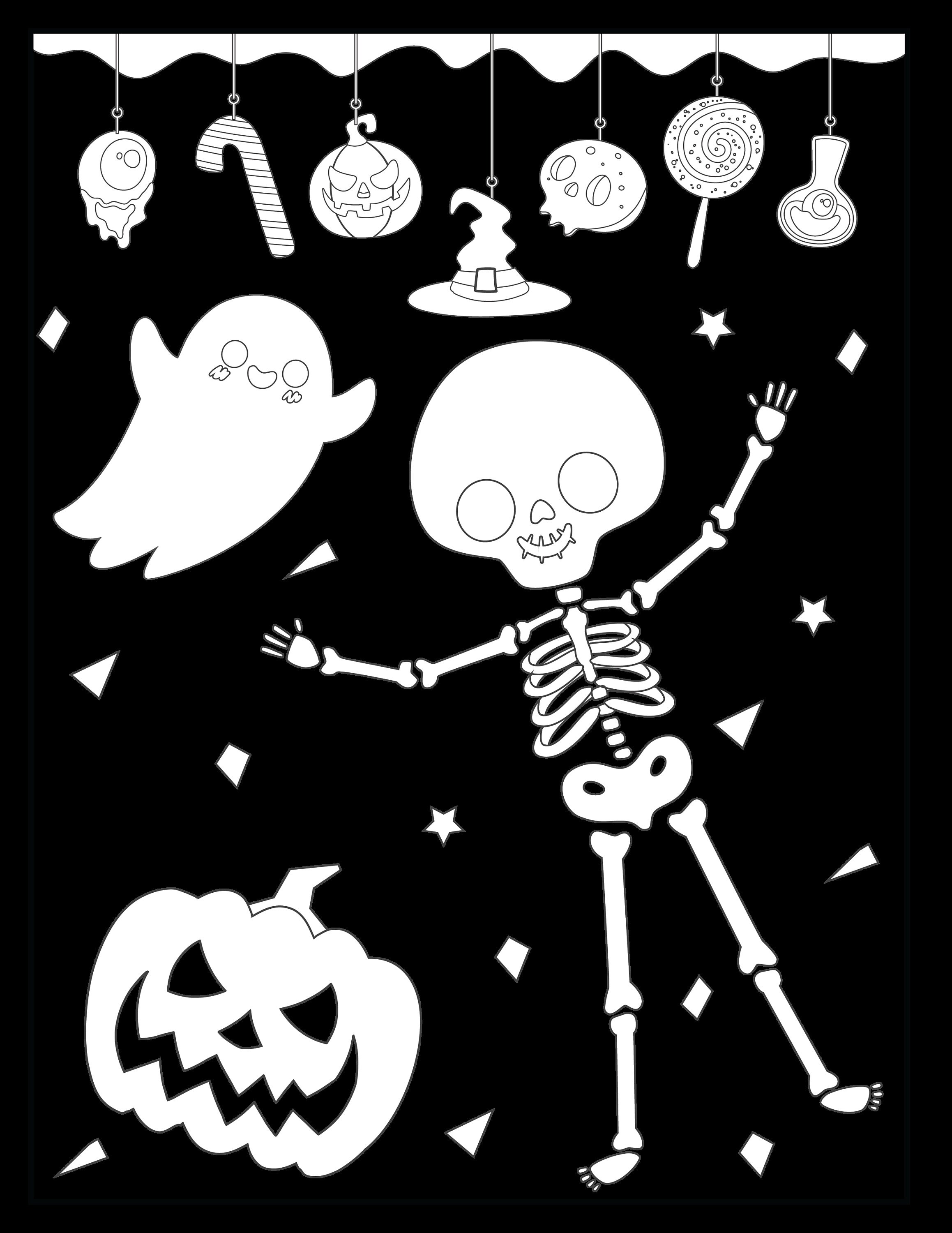Spooky Halloween Children's Colouring Book. Over 30 Different Pages of ...