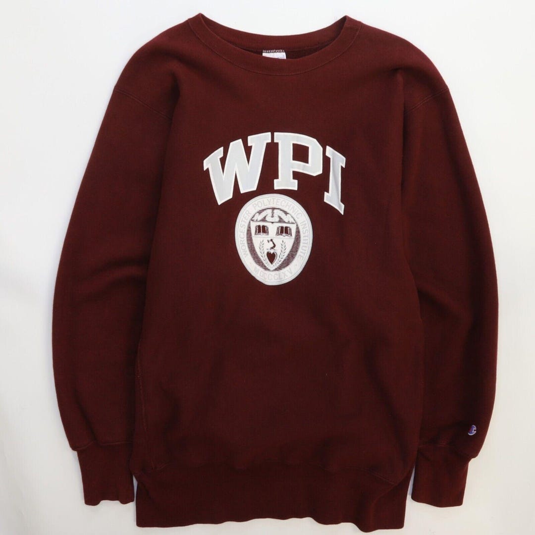 Vintage WPI Crest Champion Reverse Weave Crewneck Sweatshirt Size XL ...