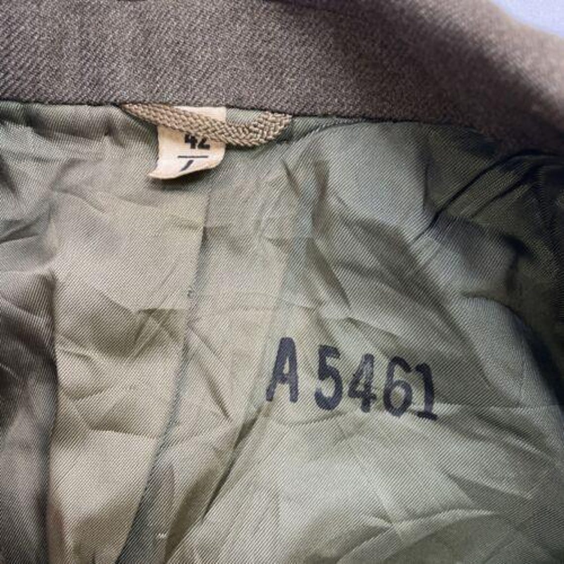 Vintage Military Army Wool Jacket Size 40L Green - Etsy