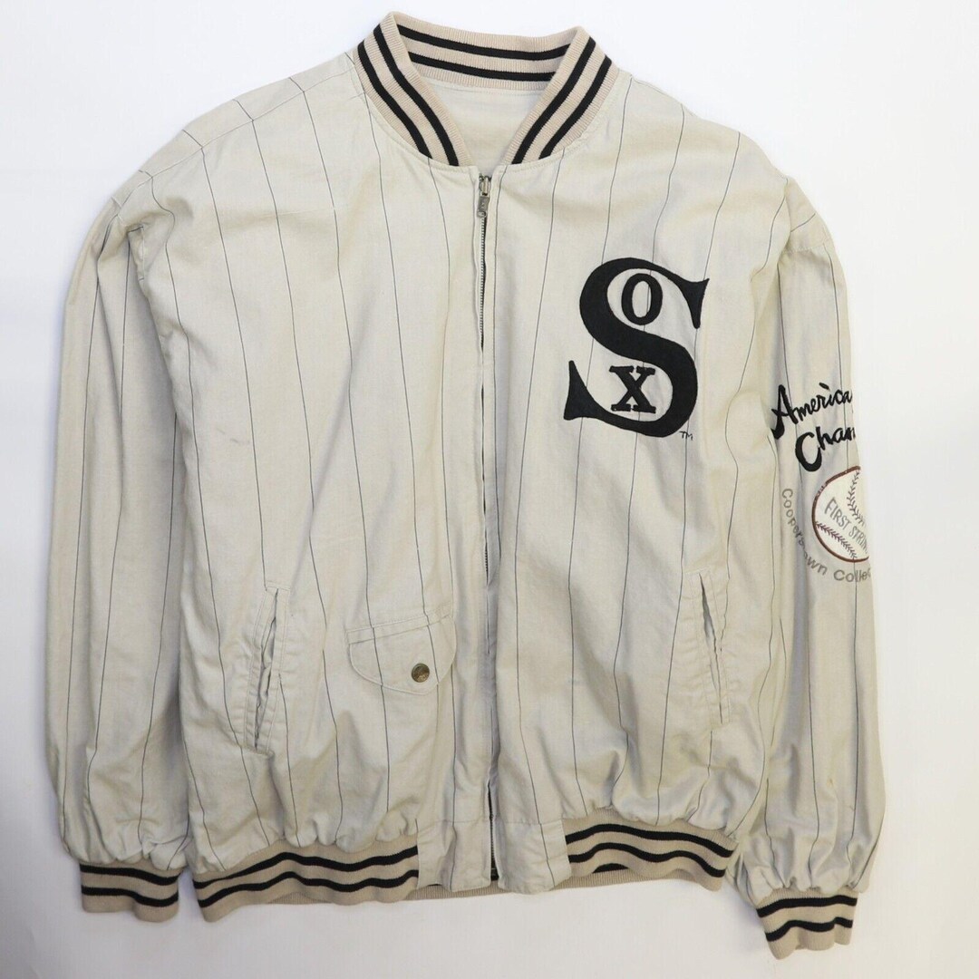Vintage Chicago White Sox Mirage Bomber Jacket XL First String ...