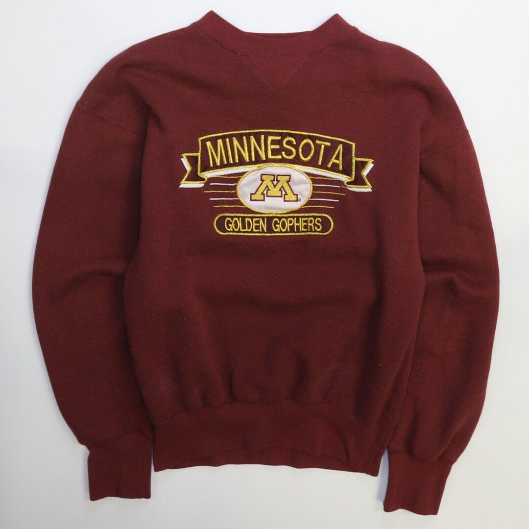 Vintage Minnesota Golden Gophers Crewneck Sweatshirt Size Medium 90s ...