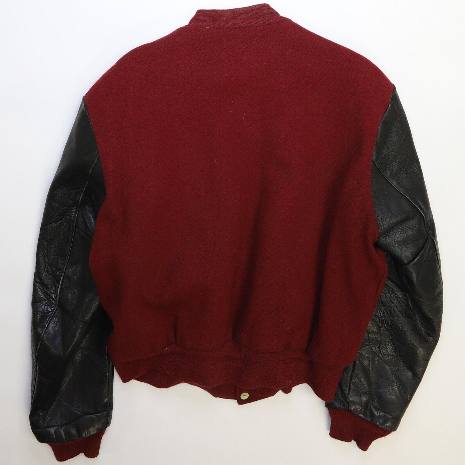 Vintage Delong Leather Wool Varsity Letterman Jacket Size 42 - Etsy