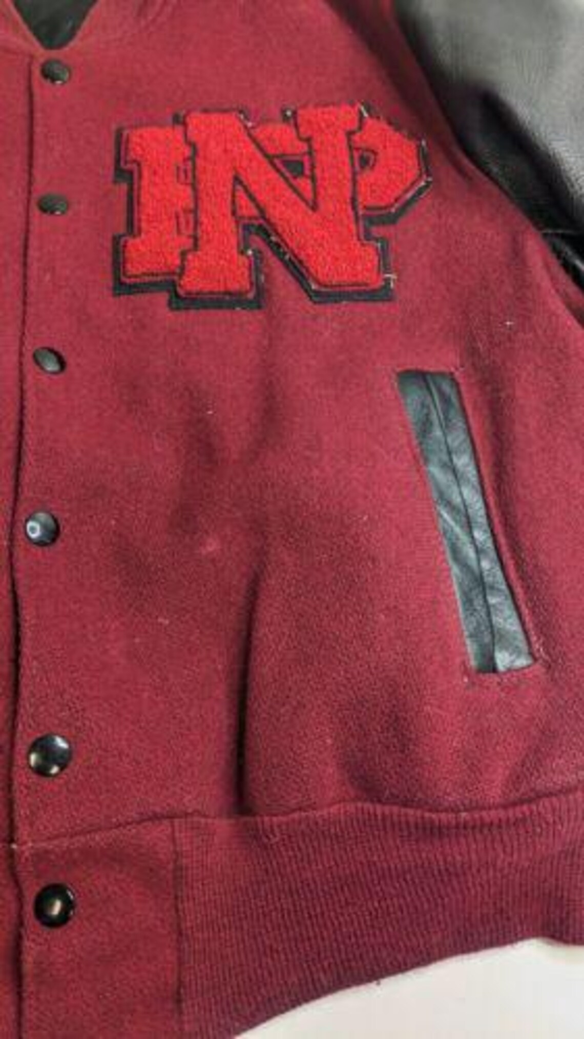 Vintage Delong Leather Wool Varsity Letterman Jacket Size 42 - Etsy