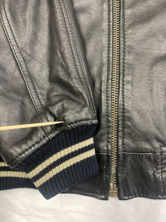 Vintage Avirex USA Flight Varsity Leather Jacket Size… - Gem