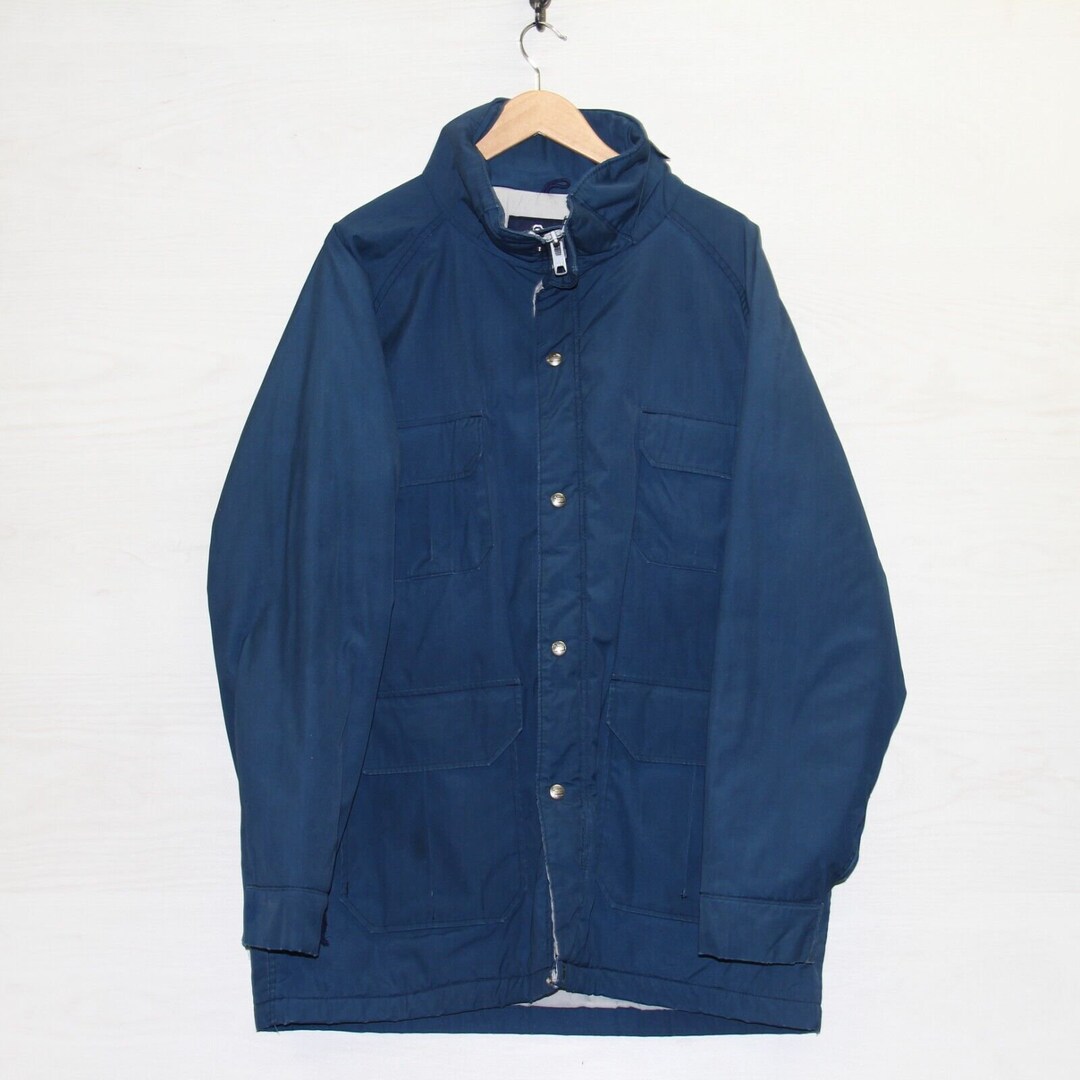 Vintage Woolrich Field Coat Jacket Size XL Navy Blue Made USA 90s - Etsy
