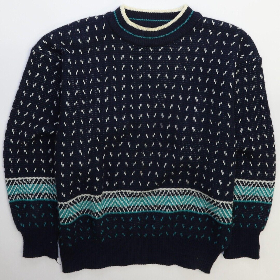 Vintage Bronzini Crewneck Sweater Size Small Fair Isle - Etsy