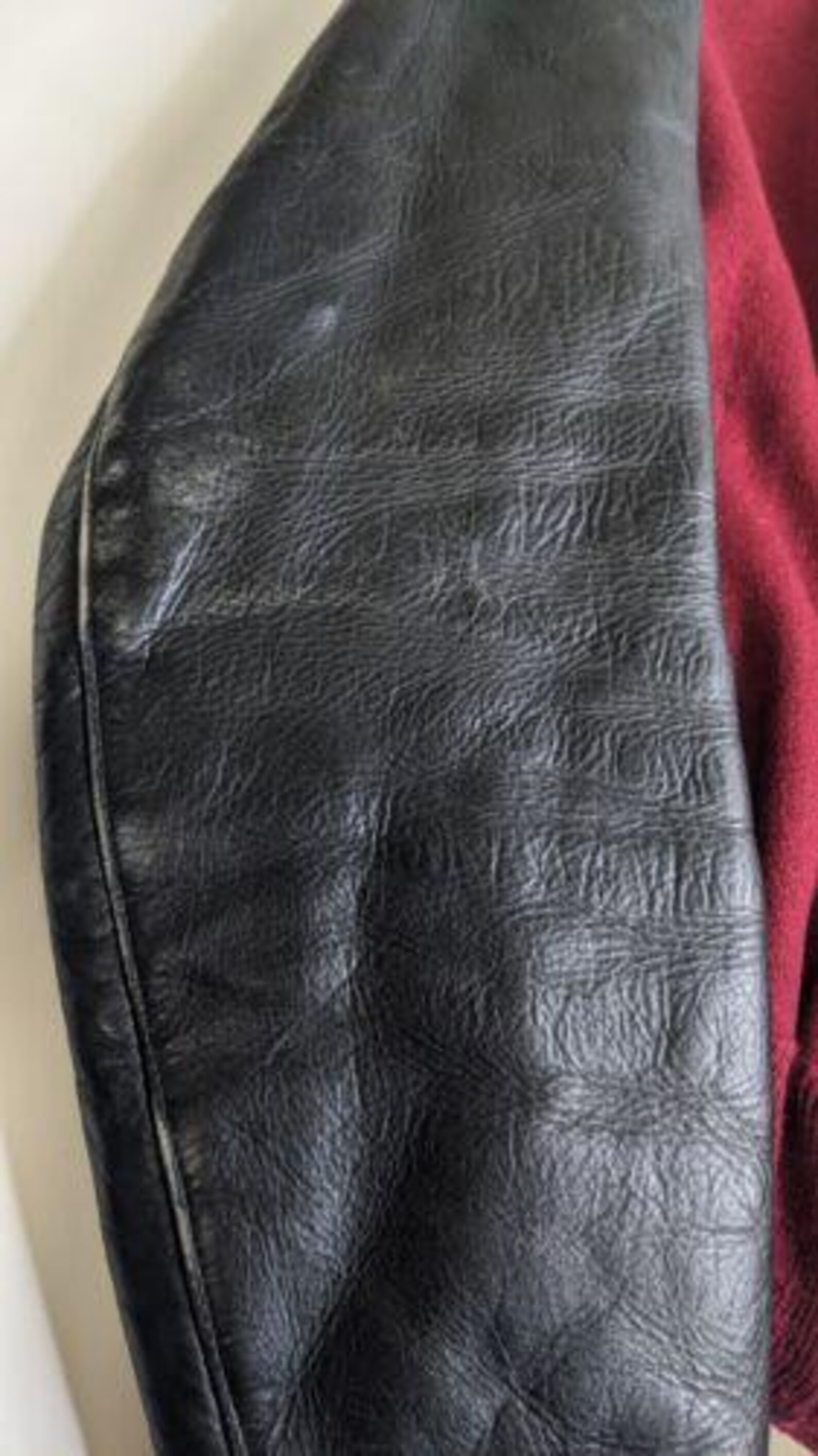 Vintage Delong Leather Wool Varsity Letterman Jacket Size 42 - Etsy