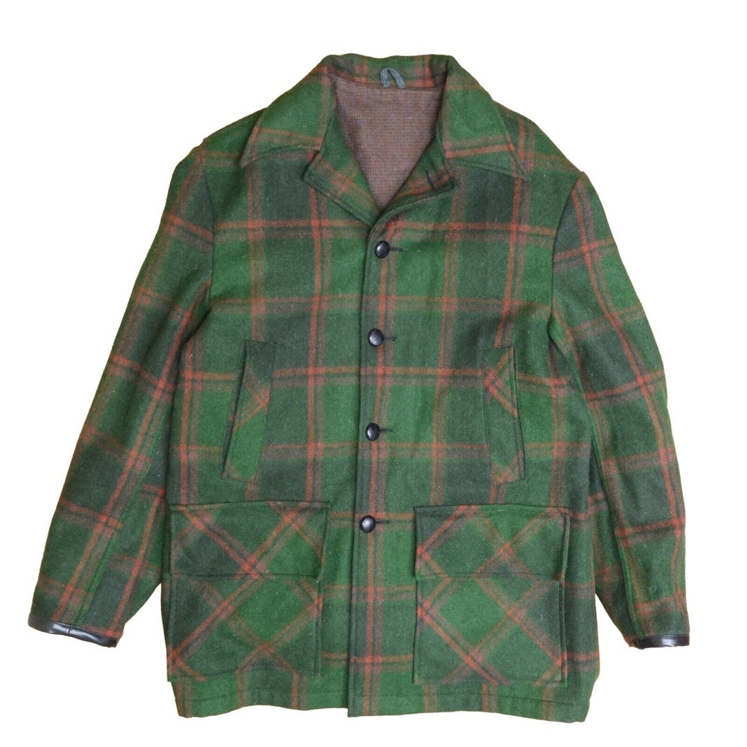 Vintage Swanndri Kahu Wool Coat Jacket Size 40 Plaid - Etsy