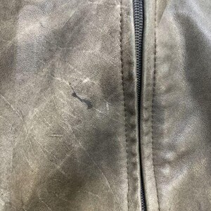 Vintage Wolff of Canada Leather Motorcycle Bomber Jacket Size 46 Gray ...