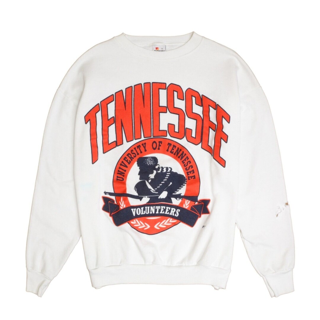 Vintage Tennessee Volunteers Crest Sweatshirt Crewneck Size XL 90s NCAA ...