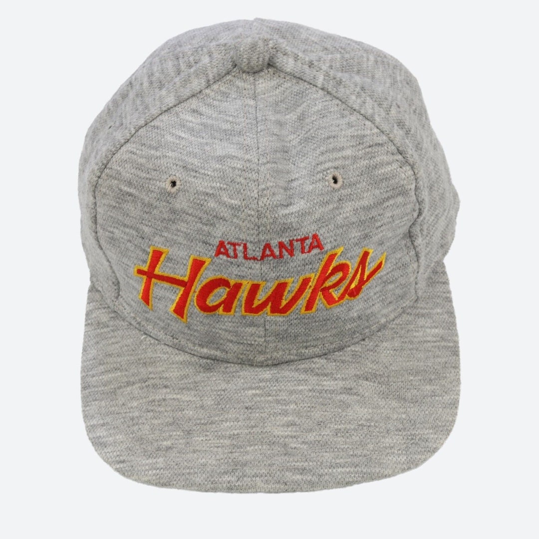 Vintage Atlanta Hawks Heather Script Sports Specialties Snapback Hat ...