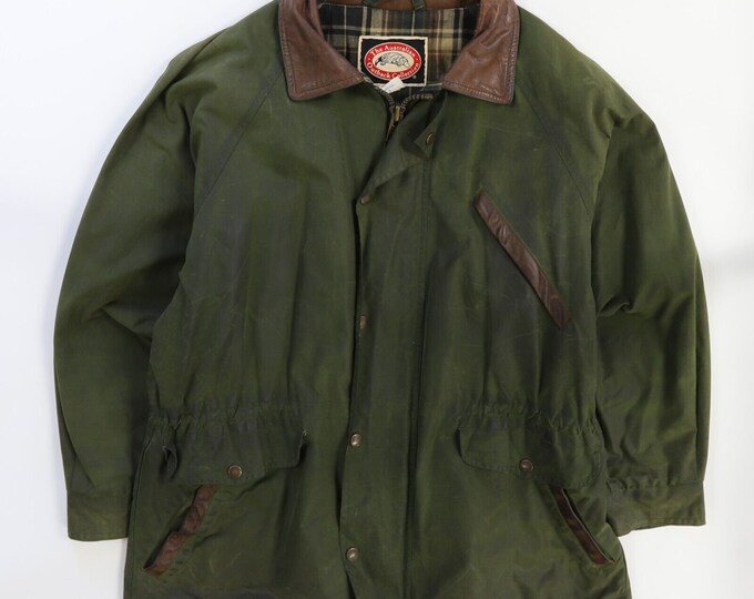Vintage Australian Outback Collection Waxed Field Coat Jacket Size ...