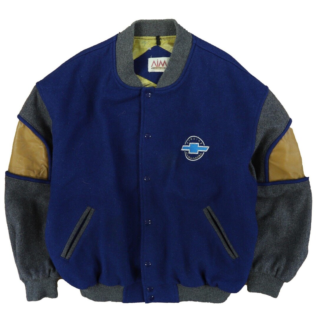 Vintage Genuine Chevrolet Wool Varsity Bomber Jacket Size XL - Etsy