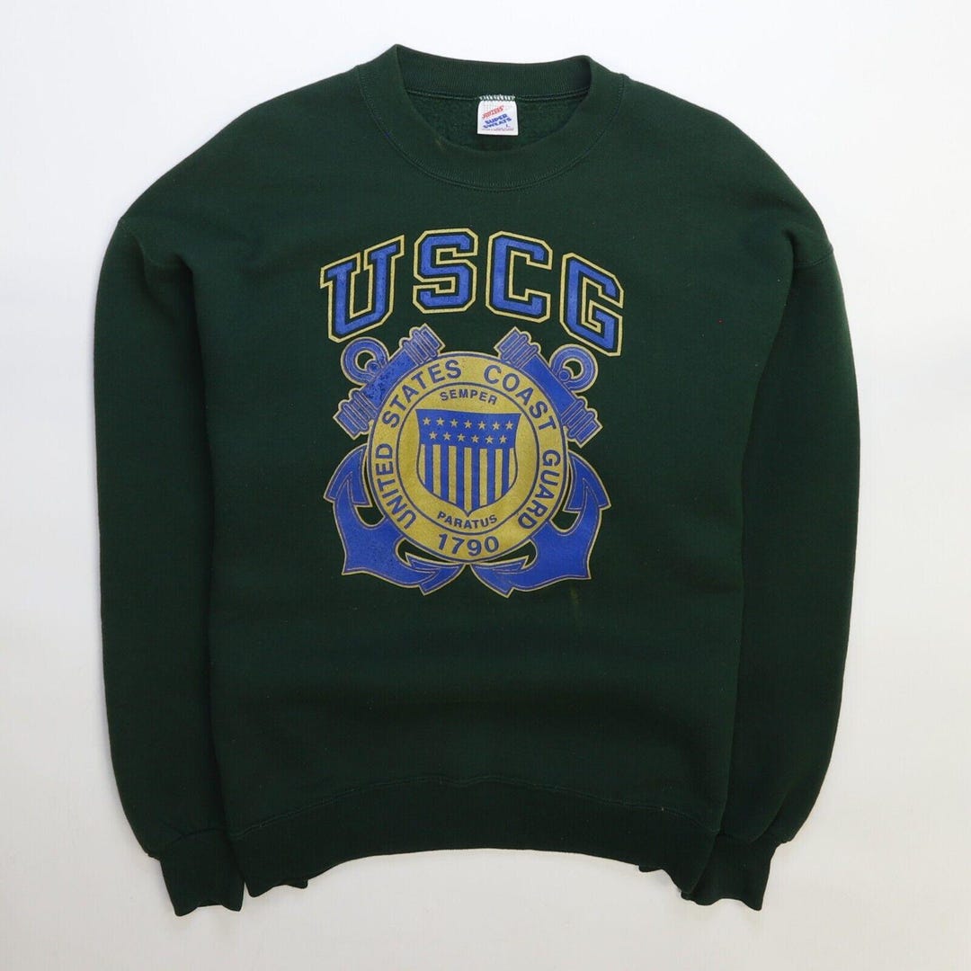 Vintage USCG United States Coastal Guard Crewneck Sweatshirt Size Large ...