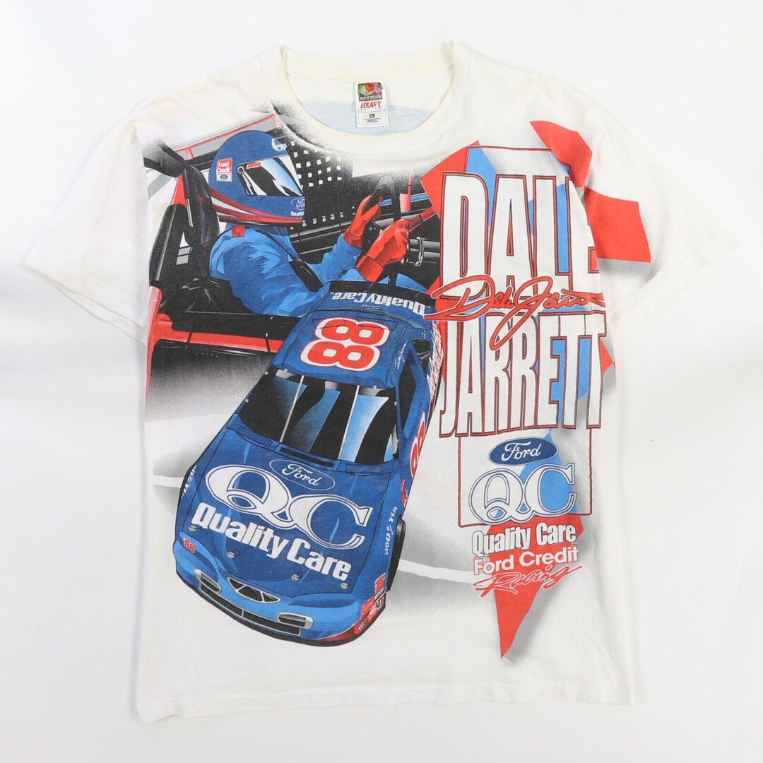 Vintage Dale Jarrett Ford Racing T-shirt Size XL All Over Print 90s - Etsy