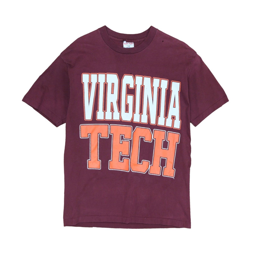 Vintage Virginia Tech Hokies T-shirt Size Large Red 90s NCAA - Etsy